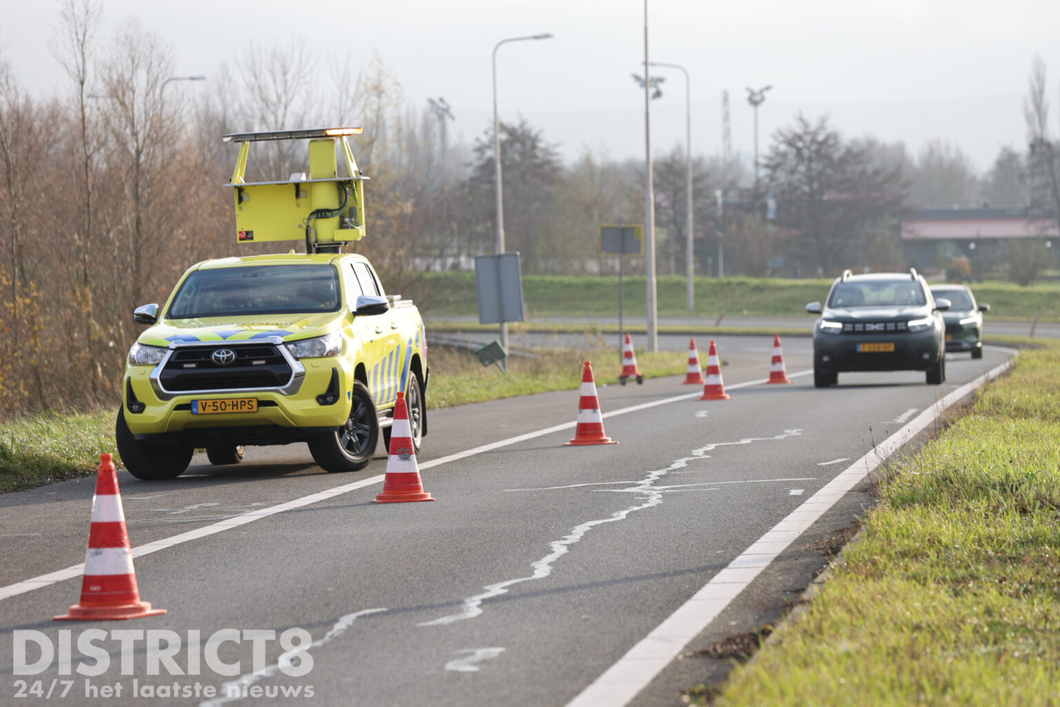 Automobilist rijdt van talud en belandt in sloot afrit A4 Schipluiden ...