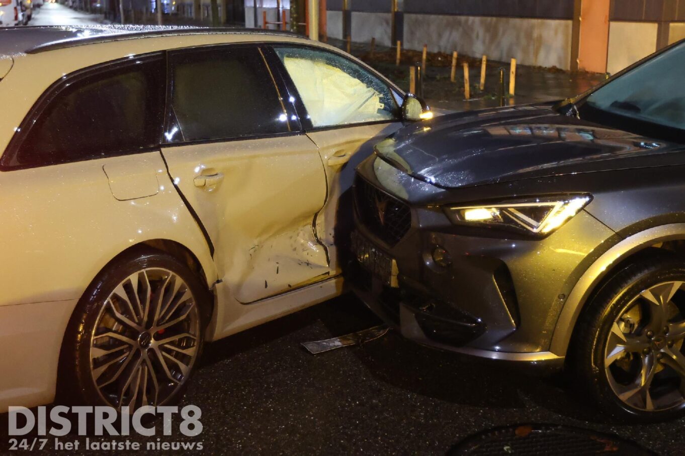 Twee auto’s komen in botsing De Werf Den Haag - District8.net